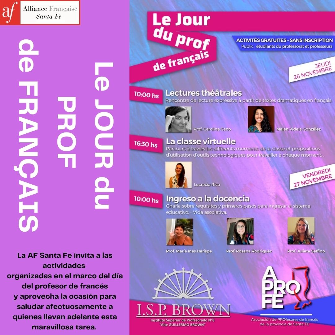 Le Jour du prof de Français – Alianza Francesa de Santa Fe